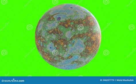 Mercury With Global Digital Elevation Map Stock Image Image Of System