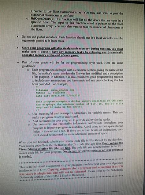 Solved Cs 241 Advanced Object Oriented Programming Using