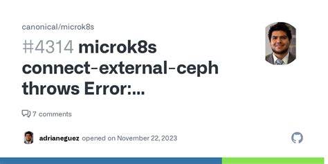 microk8s connect external ceph throws error installation failed