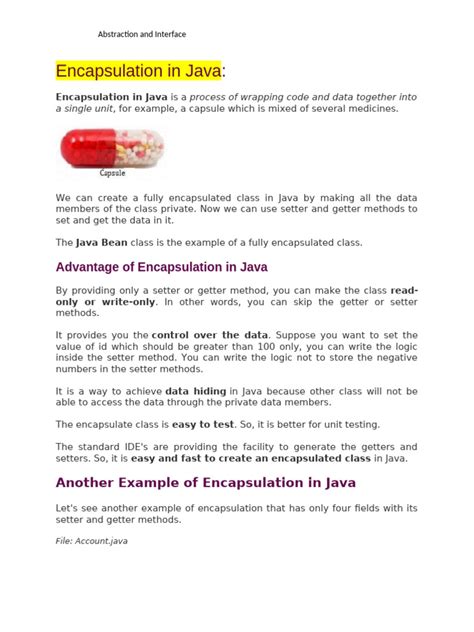 Abstract Andinterface Class 9 Pdf Class Computer Programming