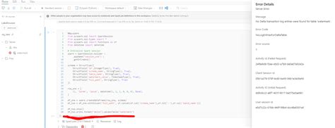 Solved Managed Delta Table Error Microsoft Fabric Community