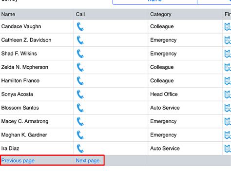 an editable contacts list developer documentation mobilengine