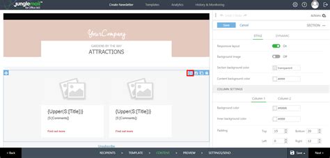 Dynamic Content Junglemail 365 Documentation