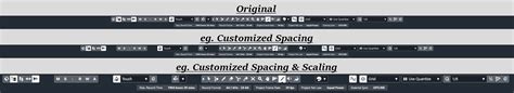 Toolbars Users Should Have The Ability To Customize The Spacing And