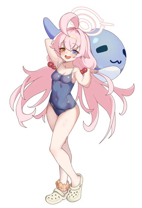 Hisi 978 Hoshino Blue Archive Blue Archive Absurdres Highres 1girl Ahoge Ankle