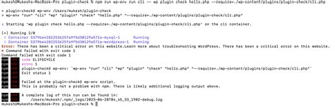 Cli Command Shows Critical Error · Issue 210 · Wordpressplugin Check · Github