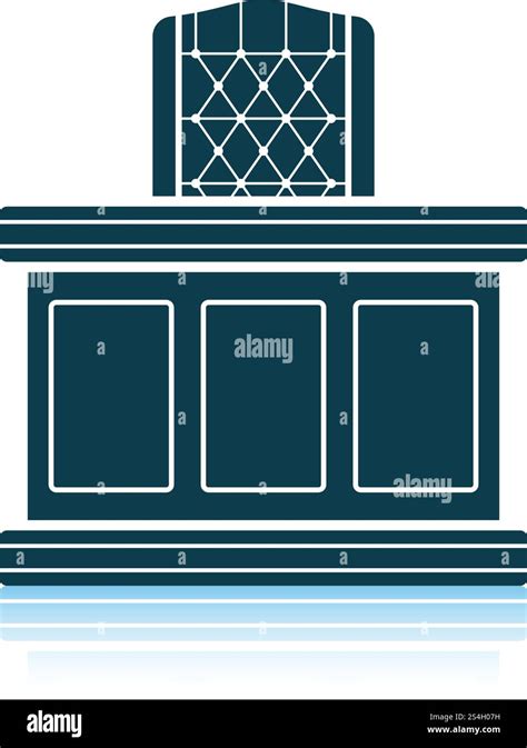 Judge table icon. Shadow reflection design. Vector illustration Stock Vector Image & Art - Alamy