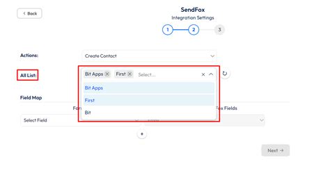 Sendfox Integrations Bit Form