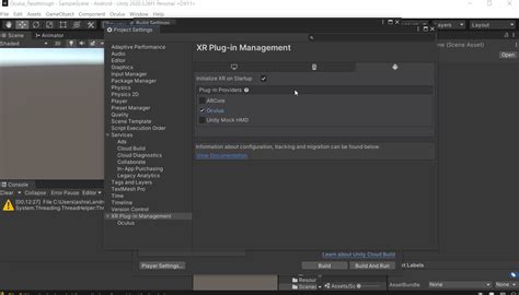 Oculus Passthrough Setup