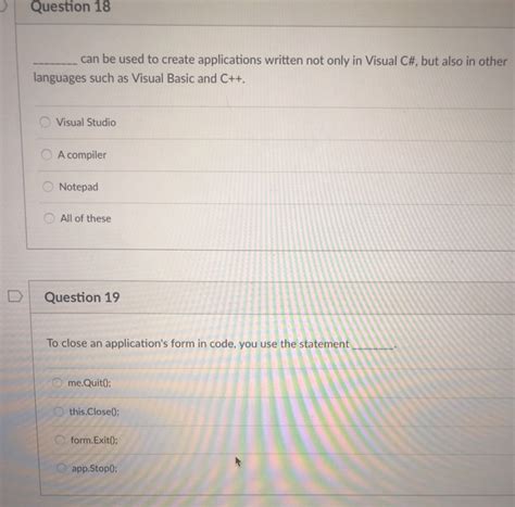 solved question 2 programming languages have that perform