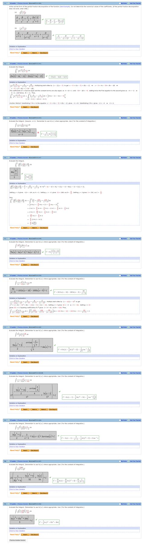 6 3 Webassign Answers