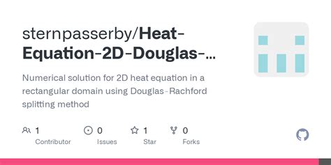 Github Sternpasserby Heat Equation 2d Douglas Rachford Numerical Solution For 2d Heat
