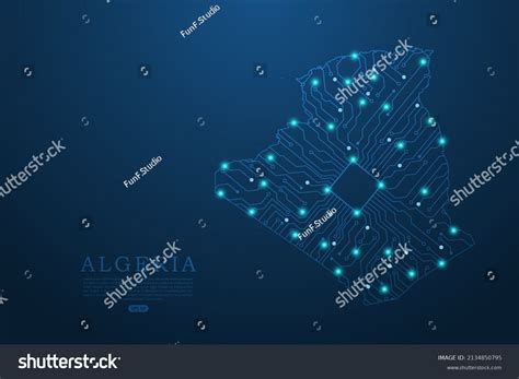algeria map world map vector template stock vector royalty free