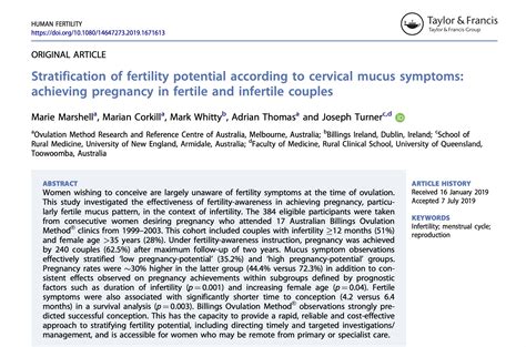 Journal Club De Febrero Español Stratification Of Fertility