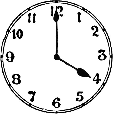 Analog Clock Clipart Free Download On Clipartmag