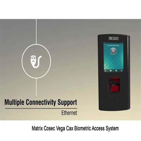 Matrix Cosec Vega Cax Biometric Access System For Office Attendance Optical Sensor At ₹ 18000