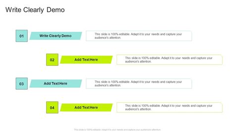 Write Clearly Demo In Powerpoint And Google Slides Cpb PPT Template