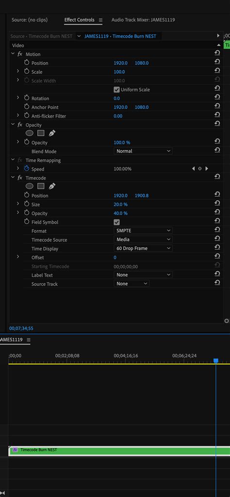 Adobe Premiere Timecode Effect Doesnt Work On A Mac Adobe Problems