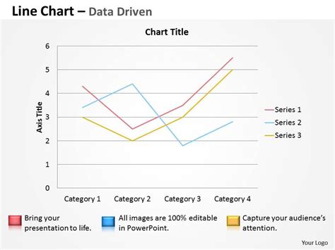 Data Driven Line Chart To Demonstrate Data Powerpoint Slides PowerPoint Slide Template