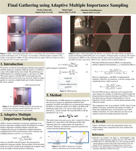 Ppt Final Gathering Using Adaptive Multiple Importance Sampling Powerpoint Presentation Id