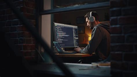 Professional Software Developer Writing Code With Generic Programming