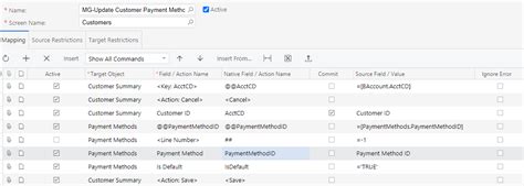 import scenario to update default customer payment method everything