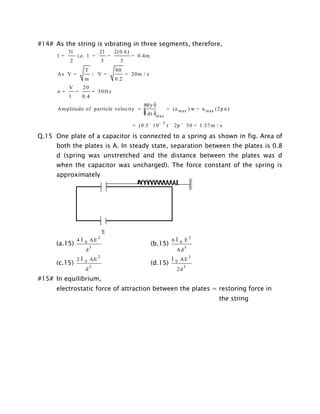 JEE Main Mock Test Physics PDF