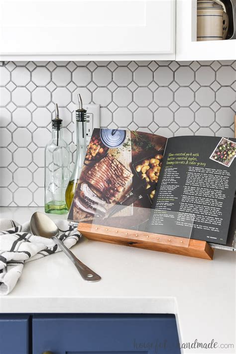 Easy To Build Diy Cookbook Stand Houseful Of Handmade
