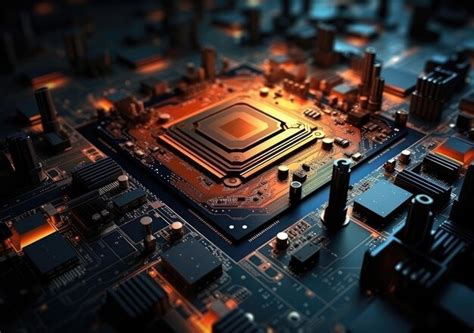 Premium Ai Image Advanced Technology Concept Visualization Circuit Board Cpu Processor