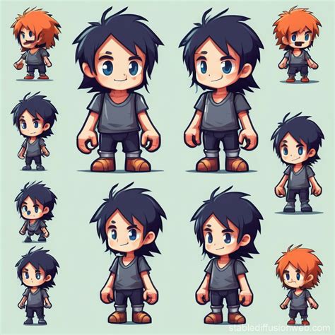 Create A 2d Sprite Character With Name Buuu Prompts Stable Diffusion