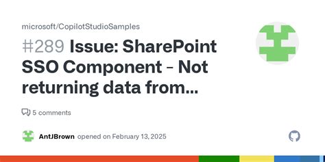 Issue Sharepoint Sso Component Not Returning Data From Sharepoint Knowledge · Issue 289