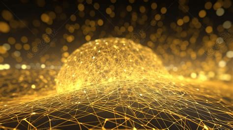 흐린 배경에 노란색 와이어프레임 네트워크 데이터의 추상 3d 렌더링 데이터 연결 배경 노란 배경 연결 배경 이미지 Hd 데이터 연결 노란 연결 배경 사진 무료