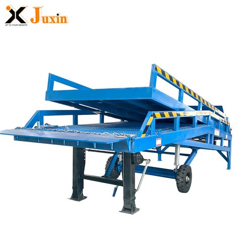 Movable Dock Ramp Heavy Duty Mobile Container Loading Dock Ramp Electric Hydraulic Ramp