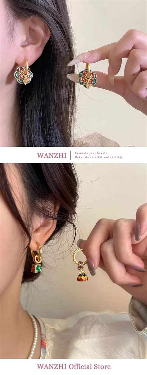 Wanzhi новые серьги с бриллиантами для женщин ретро серьги с бриллиантами модные