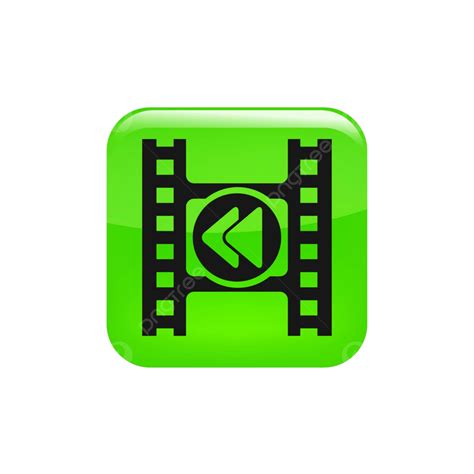 Vector Illustration Of Single Rewind Icon Bar Video Pointer Vector Bar Video Pointer Png And