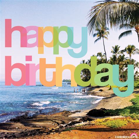 Tropical Happy Birthday Images
