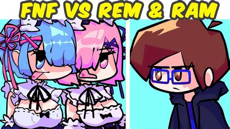 Friday Night Funkin Vs Rem And Ram Subservient Maid Your Match Fnf Mod Anime Re Zero