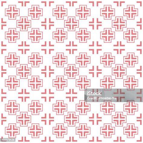 원활한 배경 동남아 복고풍 원주민 전통 예술 섬유 패턴 핑크 크로스 형상 프레임 도트 라인 0명에 대한 스톡 벡터 아트 및 기타 이미지 0명 기하 동아시아 문화