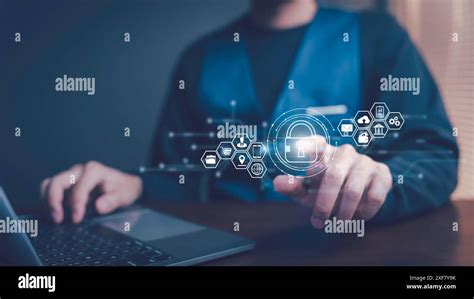 Cybersecurity Security And Privacy Concepts To Protect Data Lock Icon