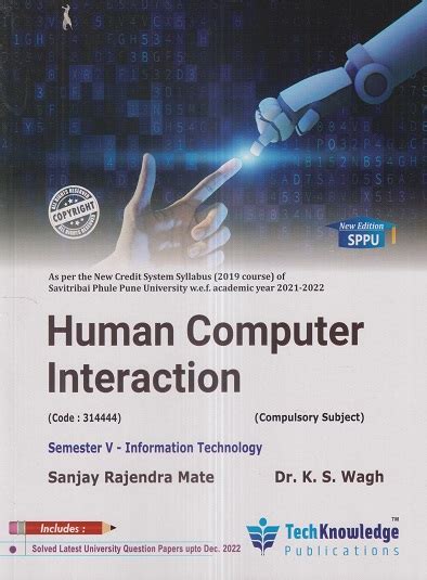 Human Computer Interaction It Engg Sem 5 Sppu Sanjay Rajendra Mate Dr Ks Wagh