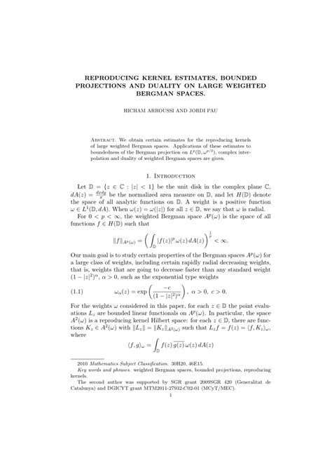 Pdf Reproducing Kernel Estimates Bounded Projections And Duality On