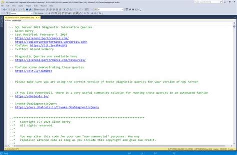 Glenn Berry On Linkedin Sql Server Diagnostic Information Queries For February 2024