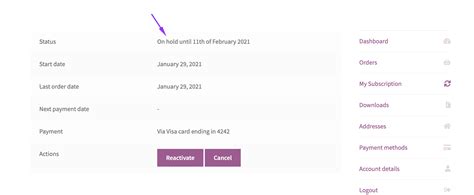 Self Service Dashboard For Woocommerce Subscriptions Woocommerce
