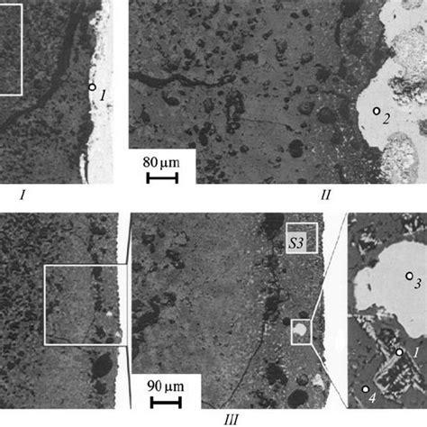 Microstructure Of The Front Of Interaction Between The Oxide Material
