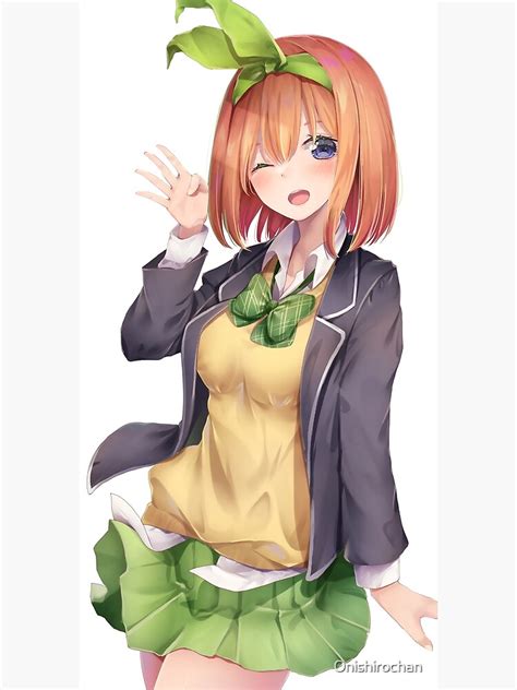 Nakano Yotsuba Go Toubun No Hanayome Art Print For Sale By Onishirochan Redbubble