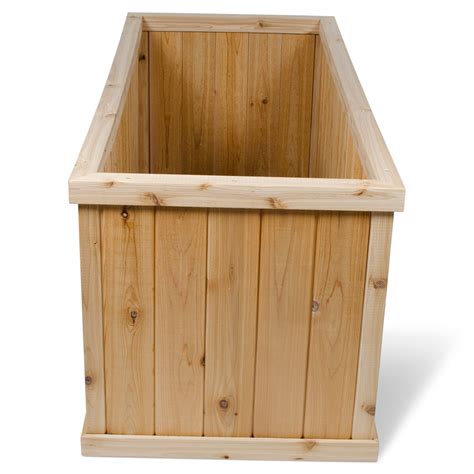 Premium Cedar Rectangular Patio Planter 47 X 19 X 19 Infinite Cedar