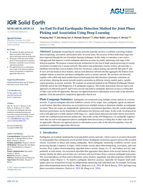 An End‐to‐end Earthquake Detection Method For Joint Phase Picking And