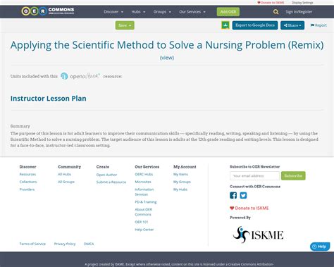 Applying The Scientific Method To Solve A Nursing Problem Remix Oer