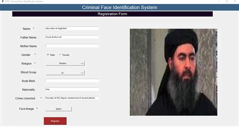 Github Sunilkrbajpaicfis Criminal Face Identification System This