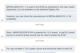 MMWCAS DSP EVM MMWCAS DSP EVM Sensors Forum Sensors TI E E Support Forums